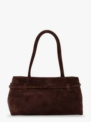 Manu Atelier Le Cambon East West Suede Shoulder Bag
