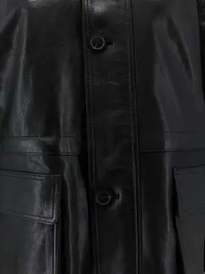 ARMA Maeve Leather Jacket With Front Button Fastening