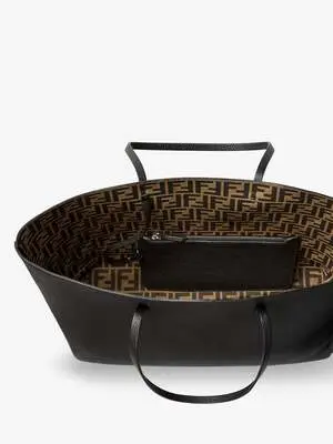 Fendi Roll Large Roman Leather Shopper