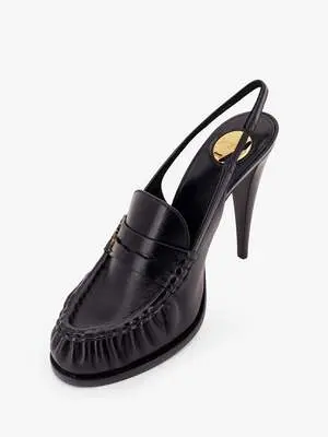 Saint Laurent Le Loafer 110 Pumps With Metal Cassandre Logo