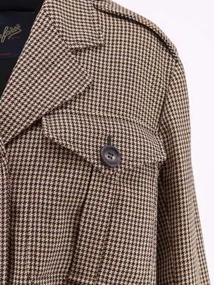 Seafarer Cris Wool Jacket With Houndstooth Pattern