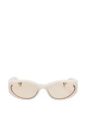 Jacquemus Ovalo Oval-frame Sunglasses - Neutrals