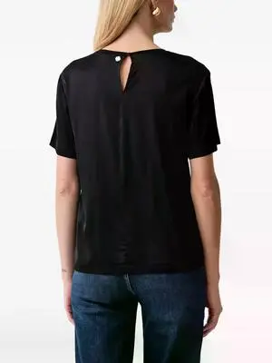 SILVIAN HEACH Satin-finish Short-sleeve Top