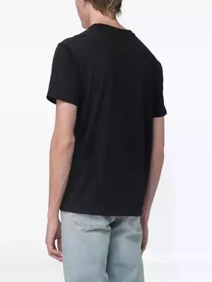 Armani Exchange Logo-embroidered Cotton T-shirt