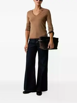 Liu Jo Knit Sweater With V-neck