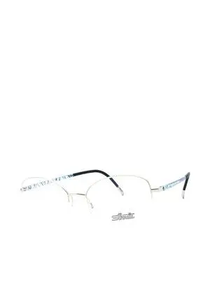 SILHOUETTE Illusion Nylor Oval-frame Glasses - Silver