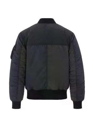 Alpha Industries Ma-1 Tricolor Panelled Bomber Jacket - Black