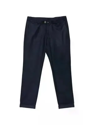 ALBERTO GOZZI Turn-up Cuff Trousers - Blue