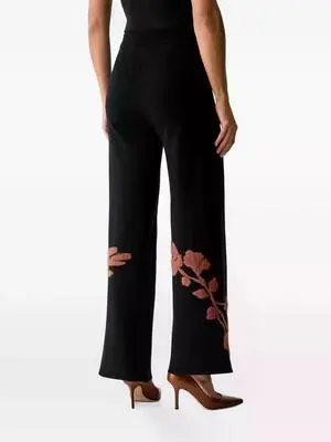 FRACOMINA Floral-intarsia Knitted Trousers
