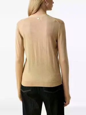 SILVIAN HEACH Piped-trim V-neck Cardigan - Neutrals