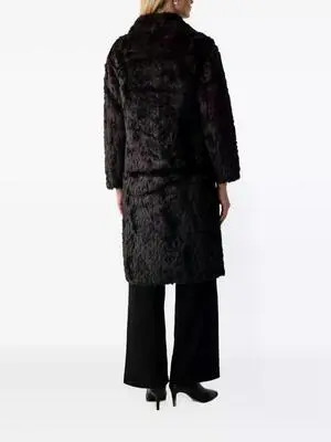 SILVIAN HEACH Buckle-collar Faux-fur Coat