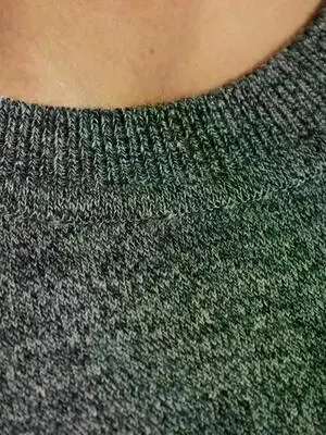 Issey Miyake Handsome Knit Round-neck Puff-sleeve Sweater