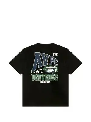 AAPE BY *A BATHING APE Moonface Logo-print T-shirt - Black