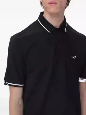 Armani Exchange Logo-embroidered Piqué Polo Shirt