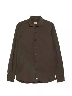 SONRISA Long-sleeve Spread-collar Shirt - Brown