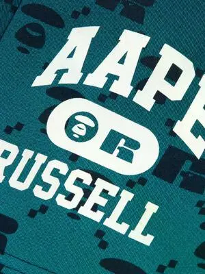 AAPE BY *A BATHING APE X Russell Athletic Logo Shorts