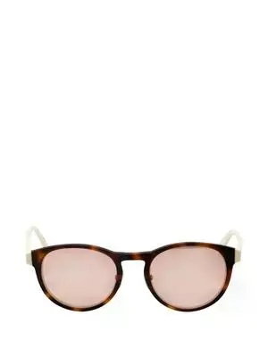 Adidas Tortoiseshell-effect Round-frame Sunglasses - Brown