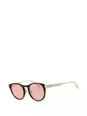Adidas Tortoiseshell-effect Round-frame Sunglasses