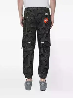 AAPE BY *A BATHING APE Camouflage-print Detachable-leg Trousers