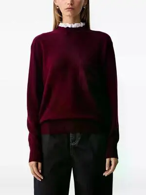 SILVIAN HEACH Logo-embroidered Chest-pocket Sweater - Red