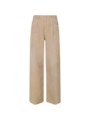DONDUP Pleated Wide-leg Jeans