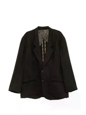 ZIGGY CHEN Notched-lapels Single-breasted Jacket - Brown