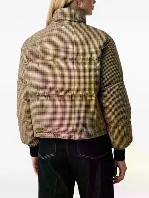 SILVIAN HEACH Gingham-check Puffer Jacket