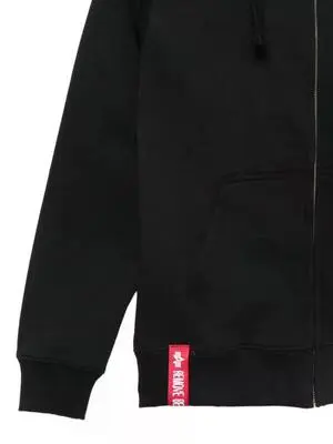 Alpha Industries Logo-print Zip-up Hoodie