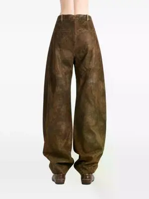 Free People Spotlight Leather Wide-leg Trousers