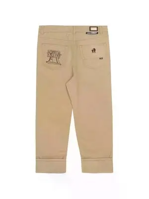 AAPE BY *A BATHING APE Embroidered Rolled-cuff Jeans