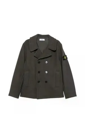 Stone Island Double-breasted Logo-patch Jacket