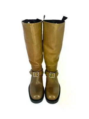 Burberry Saddle Buckle Boots