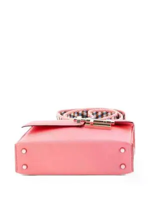 Hermès Verrou Bag Chevre Mysore And Canvas Mini Shoulder Bag