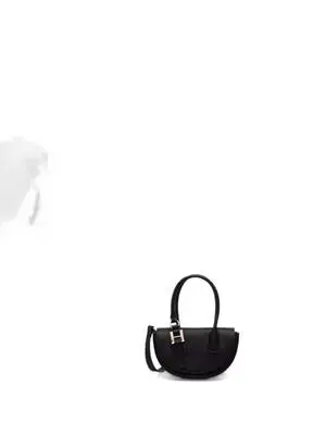 SILVIAN HEACH X New Martina Logo-plaque Pebbled Tote Bag - Black