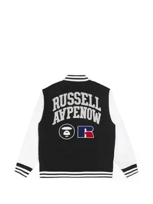 AAPE BY *A BATHING APE Moonface Patch Baseball Jacket