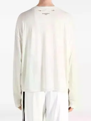 ANN DEMEULEMEESTER Nikita Distressed Graphic-print T-shirt