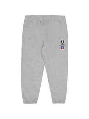 AAPE BY *A BATHING APE X Russell Athletic Moonface Logo Track Pants - Grey