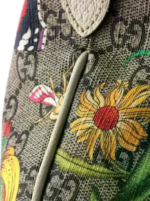 Gucci Ophidia Half Moon Flora Gg Coated Canvas Small Hobo Bag