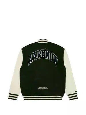 AAPE BY *A BATHING APE Aapenow Moonface Varsity Jacket