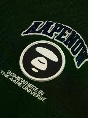 AAPE BY *A BATHING APE Aapenow Moonface Varsity Jacket