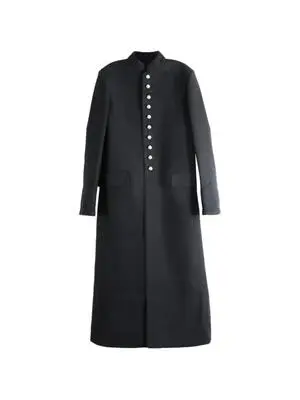 ANN DEMEULEMEESTER Alma Button-up Stand-collar Coat