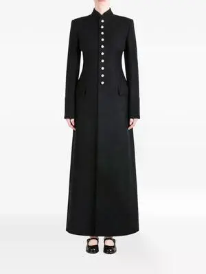 ANN DEMEULEMEESTER Alma Button-up Stand-collar Coat