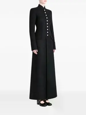 ANN DEMEULEMEESTER Alma Button-up Stand-collar Coat