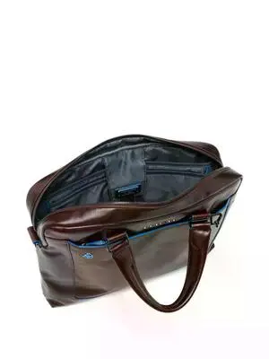 PIQUADRO Contrast-trim Leather Briefcase