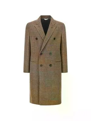 Boglioli Double-breasted Pied-de-poule-pattern Coat