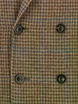 Boglioli Double-breasted Pied-de-poule-pattern Coat