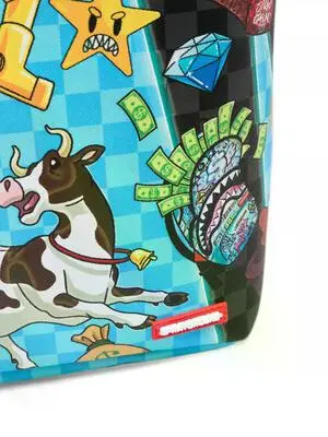 SPRAYGROUND Extra Extraterrestrial Graphic-print Checkered Backpack