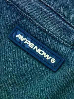 AAPE BY *A BATHING APE Moonface Denim Shorts