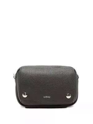 Loewe Grained Leather Messenger Bag - Grey