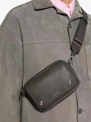 Loewe Grained Leather Messenger Bag - Grey